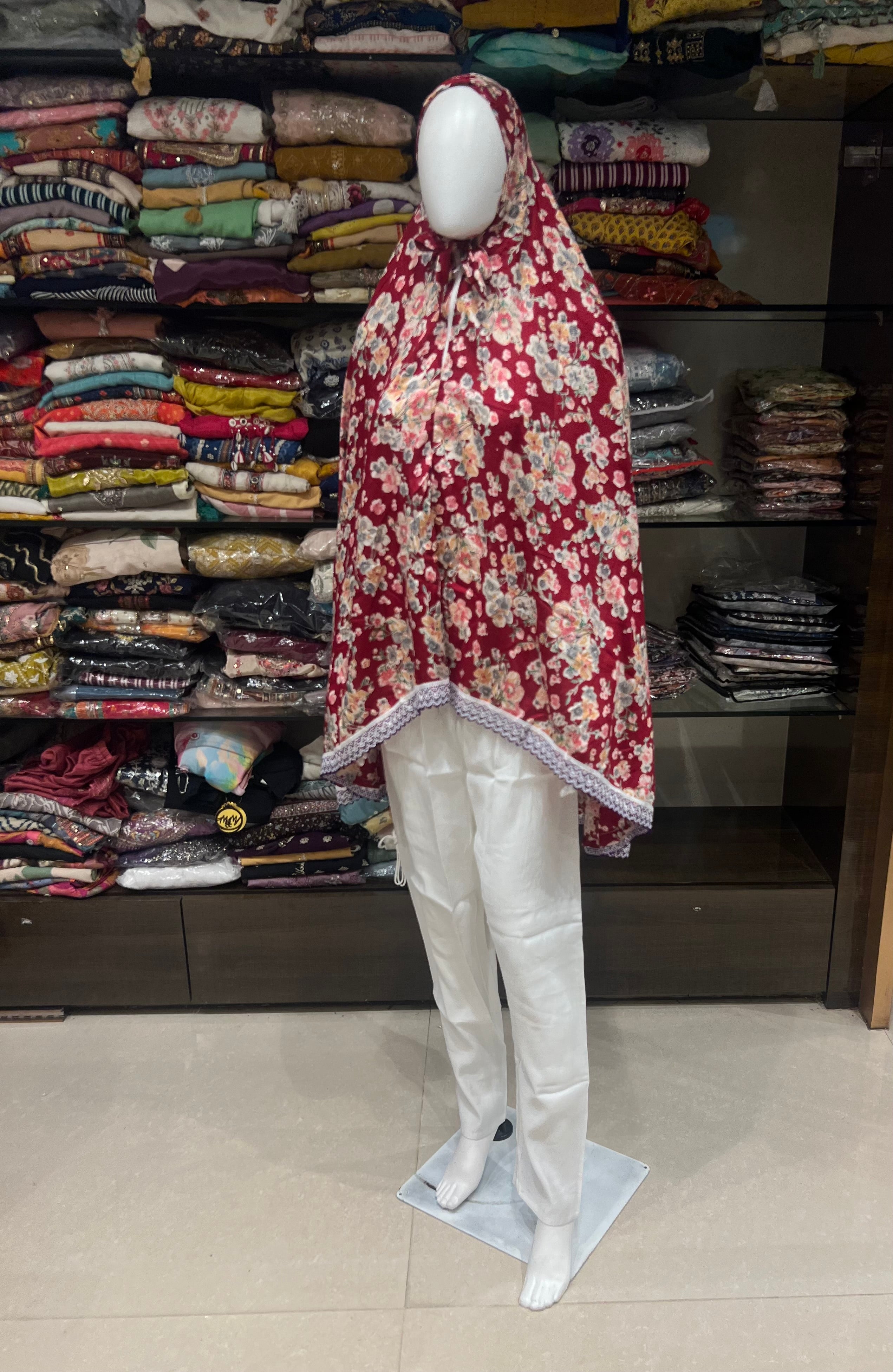 RAMZAN PRAYER NAMAZ HIJAAB-{PRINTED}-PD02/NEW COLOURS – My Fair Lady