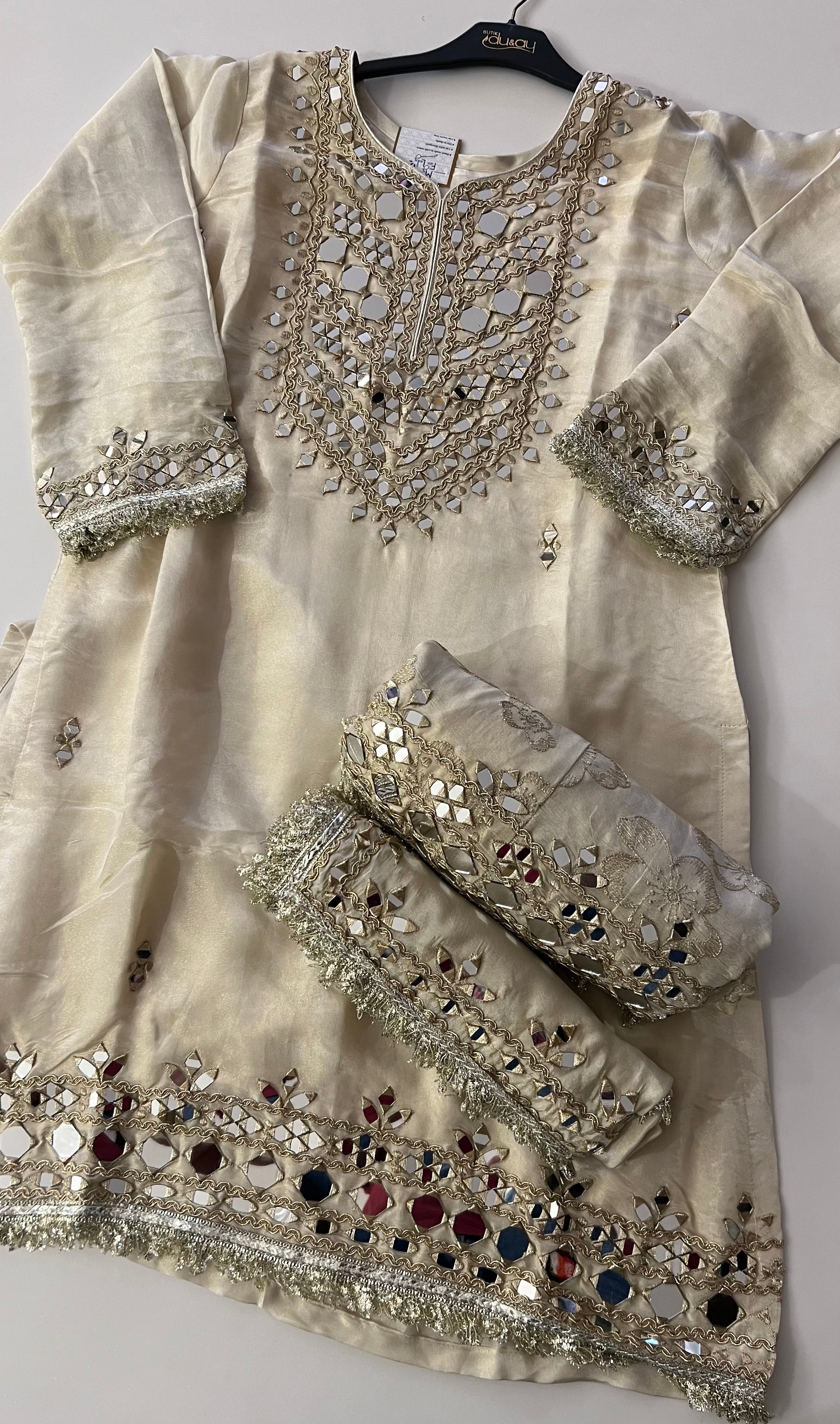 WORK DESIGNER MIRROR WORK SUIT - IKFD02 – My Fair Lady